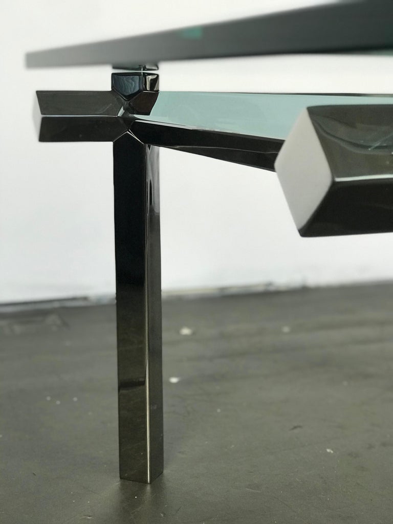 Mid Century Modern Small Square Cocktail Table after Karl Springer at ...