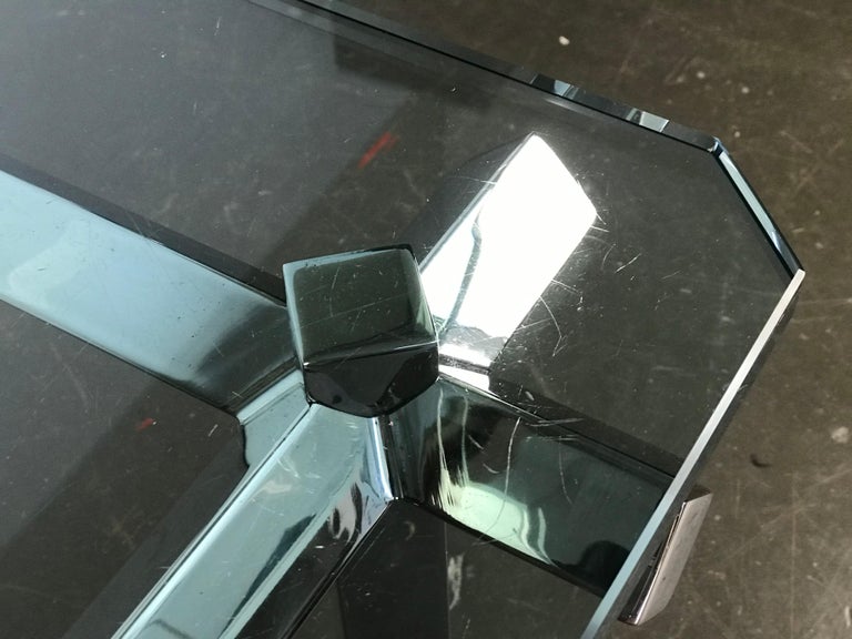 Mid Century Modern Small Square Cocktail Table after Karl Springer at ...