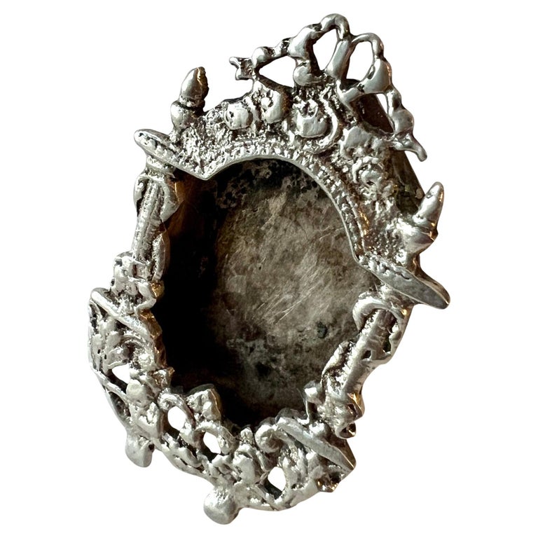 small antique silver frames