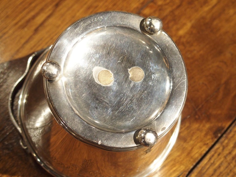 Small Sterling Silver Ice Bucket with Monogram "P" at 1stDibs