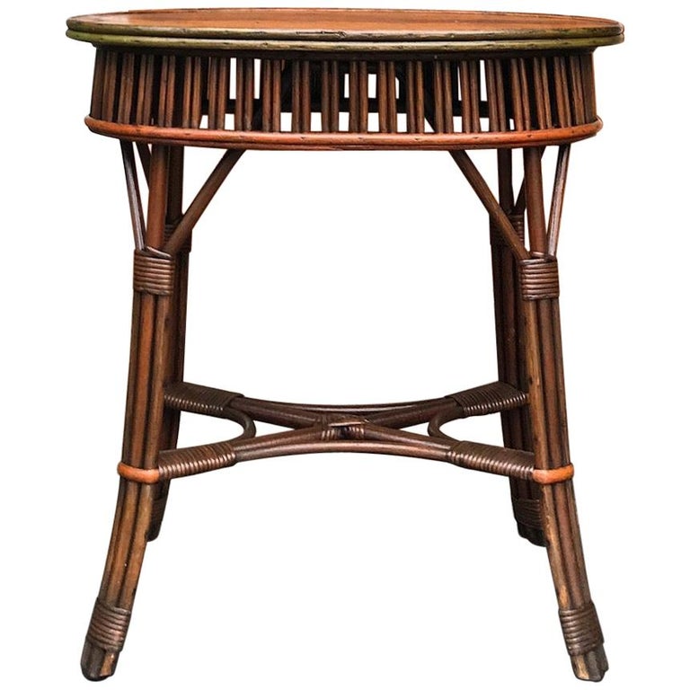 Small Stick Wicker Table at 1stDibs | small wicker table