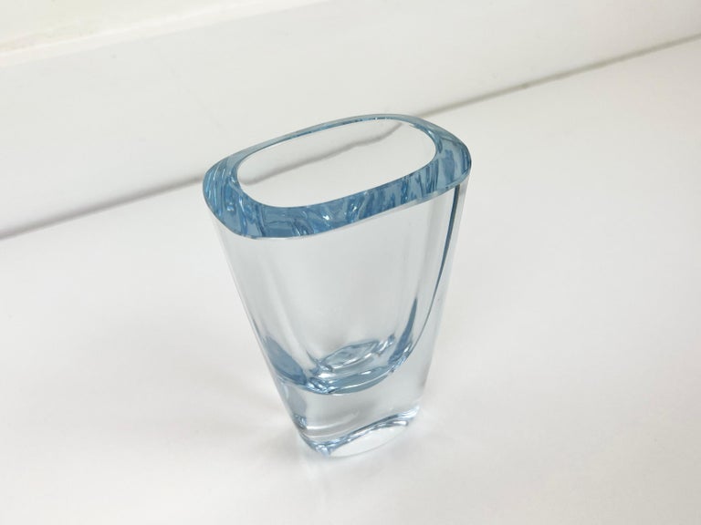 Small Swedish Crystal Vase by Strombergshyttan For Sale at 1stDibs
