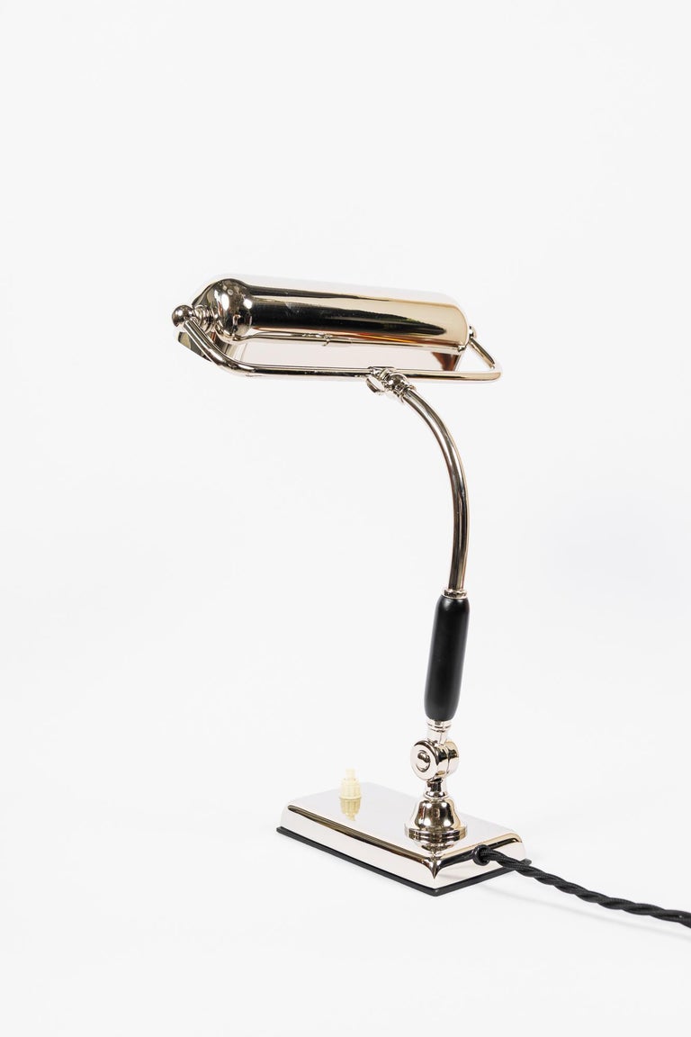 Small Swiveling Art Deco Table Lamp 'Nickel - Plated' Vienna Around ...