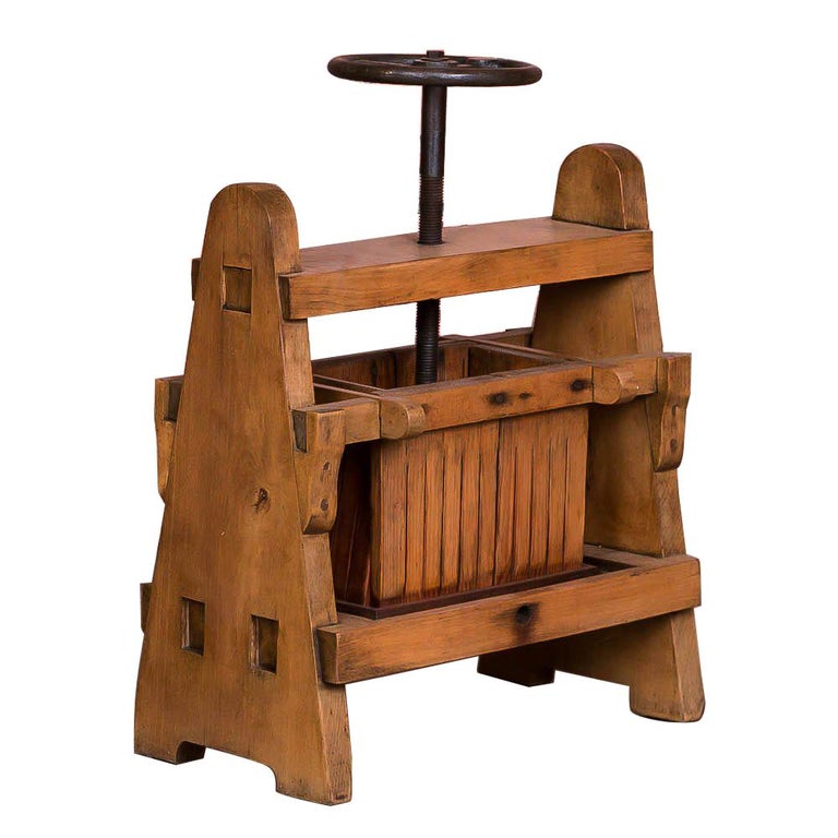 Small Table Top Antique Wine or Fruit Press at 1stDibs