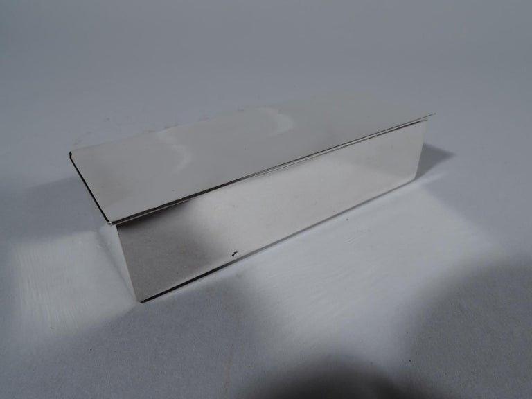 Small Tiffany Midcentury Modern Sterling Silver Box For Sale at 1stDibs