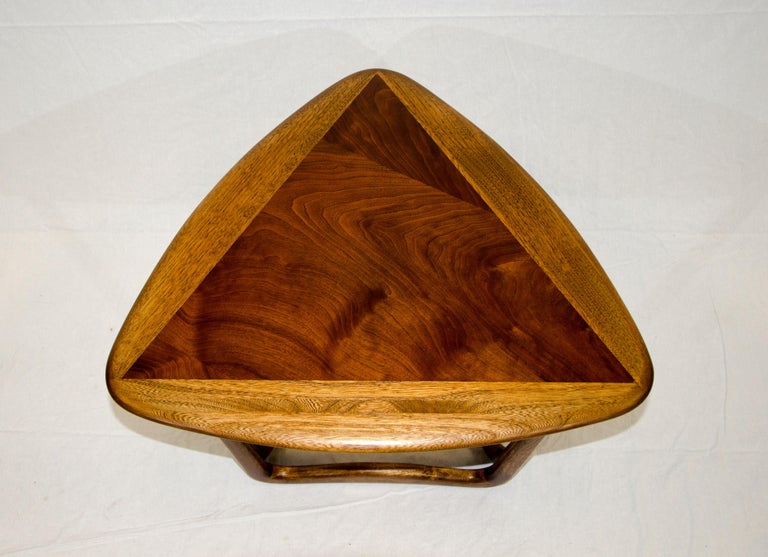 Small Triangular Occasional or End Table by Lane Furniture at 1stDibs