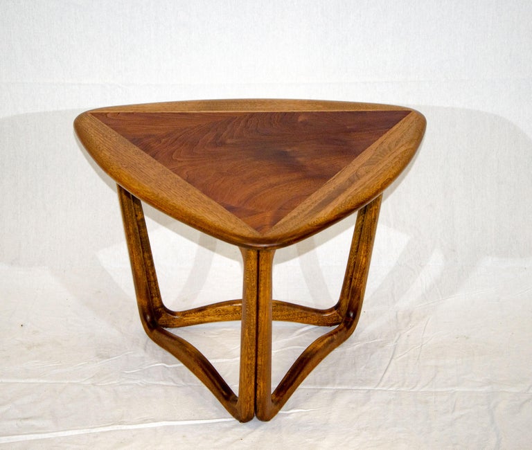 Small Triangular Occasional or End Table by Lane Furniture at 1stDibs