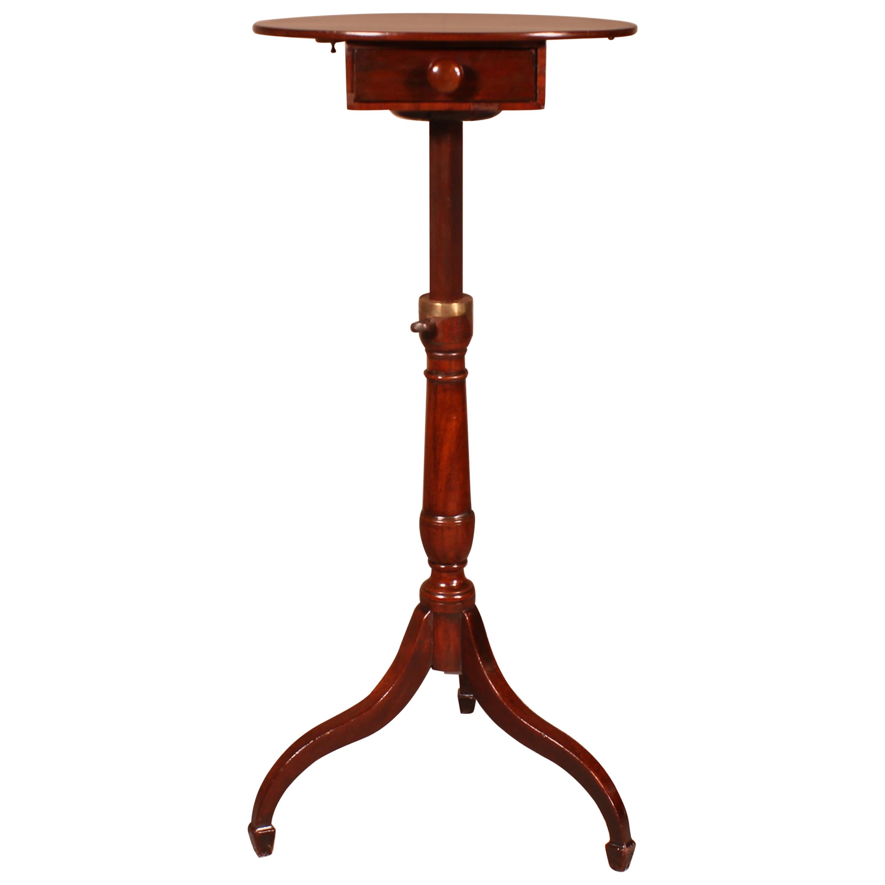 English Tripod Table With Mechanism Circa 1800 For Sale at 1stDibs
