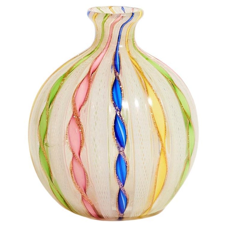 Small Venetian Orb Vase For Sale at 1stDibs