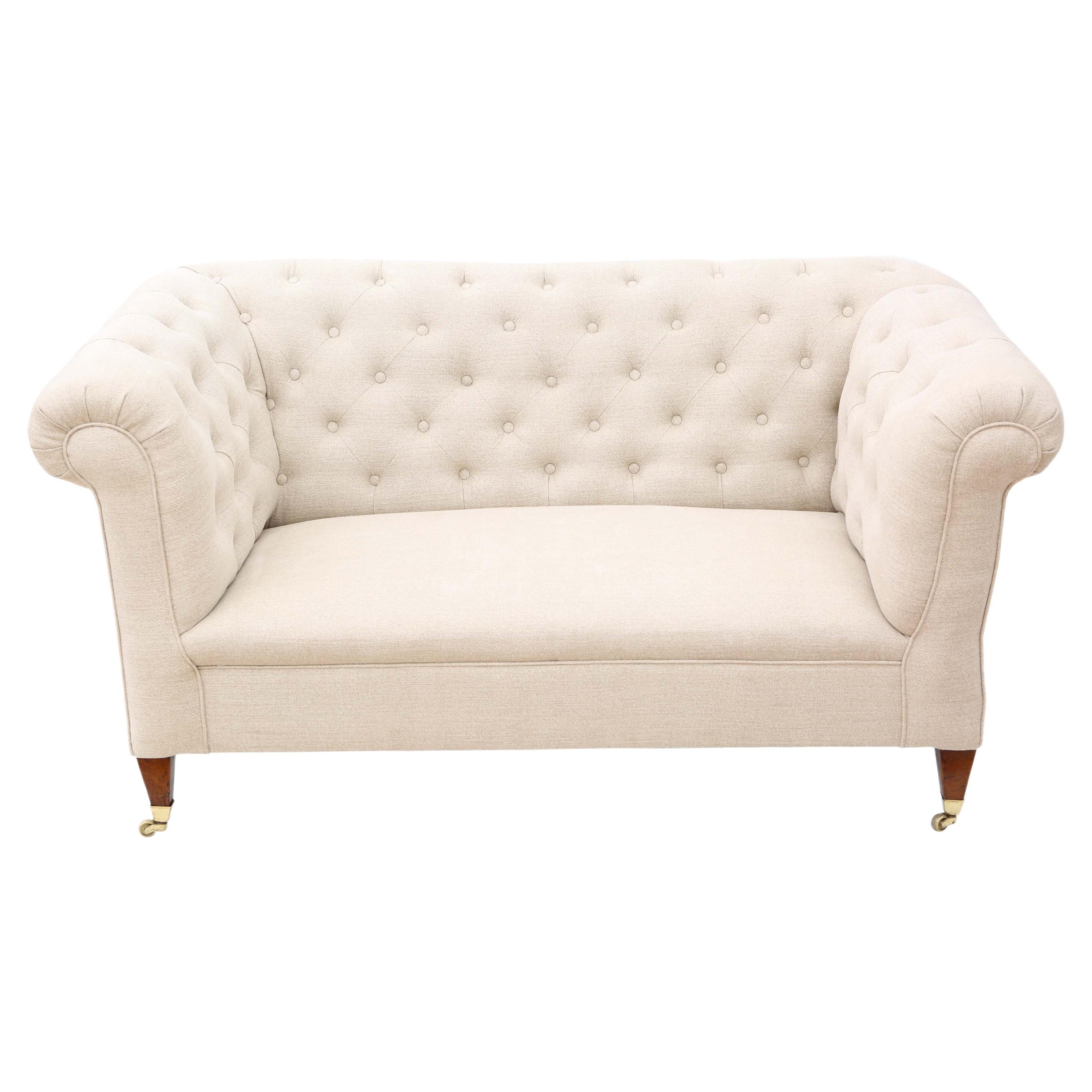 Small Victorian circa 1850 Mahogany Button Back Sofa at 1stDibs | small ...