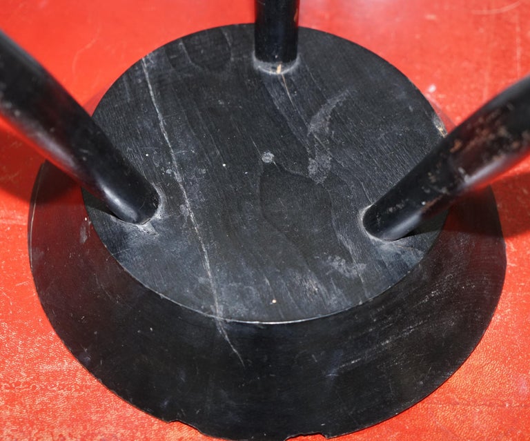 Small Victorian Rare Scottish Thistle Stool Carved Motto Wha Daur ...