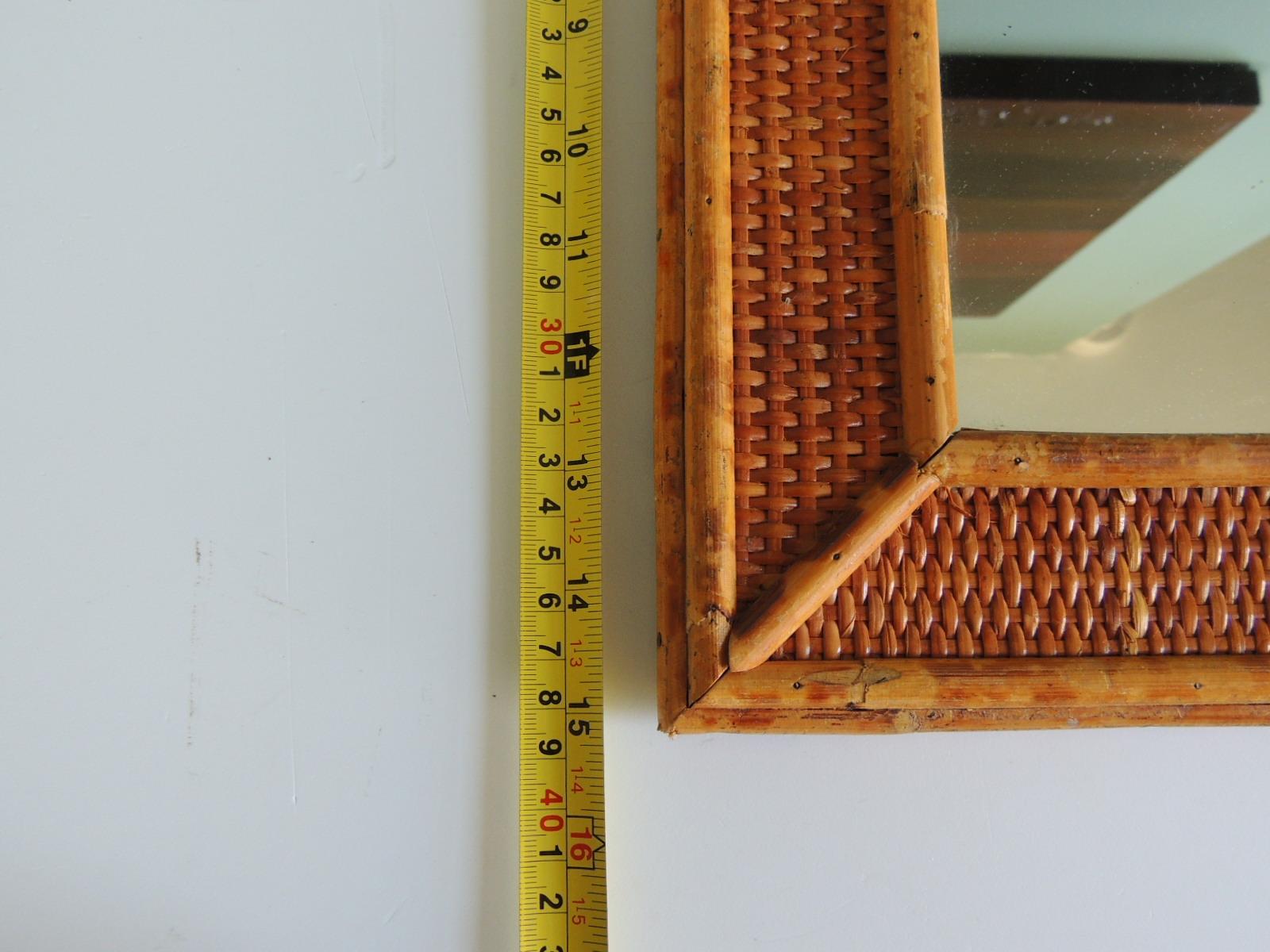 Small Vintage Bamboo Wall Mirror at 1stDibs | small vintage wall mirror ...
