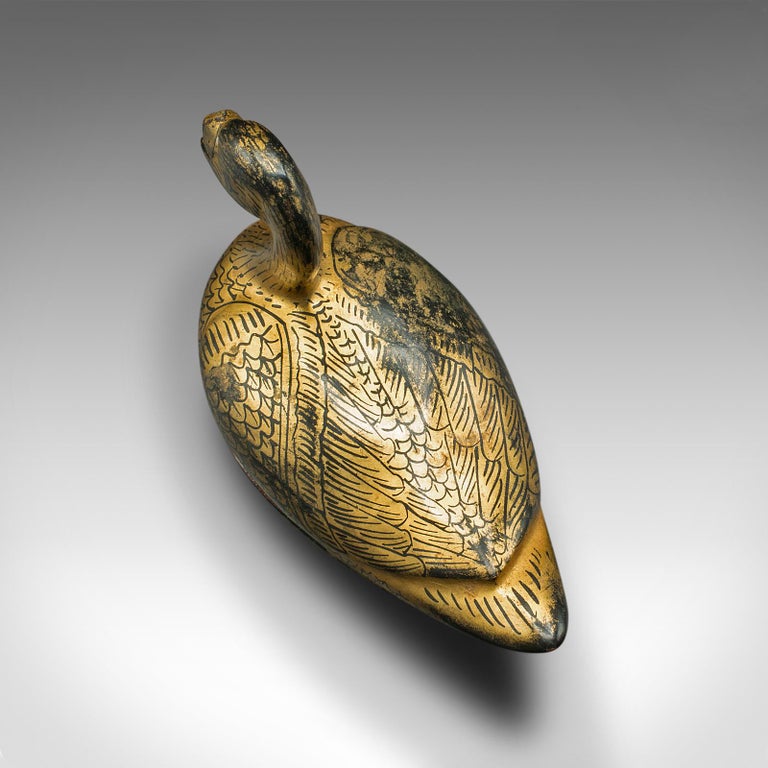 Small Vintage Chinese Goose Pot, Lacquer, Decorative, Trinket Box, Art ...