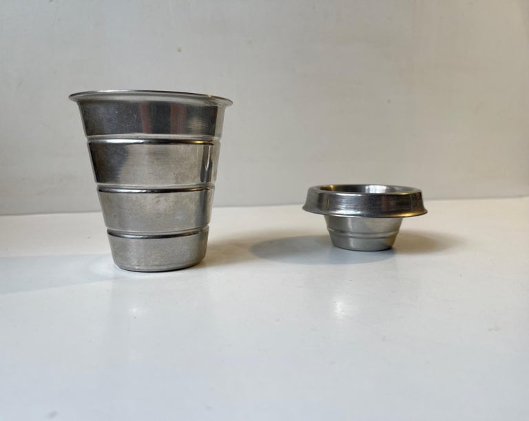 Small Vintage Cocktail Shaker in Stainless Steel by Lundtofte, Danish ...