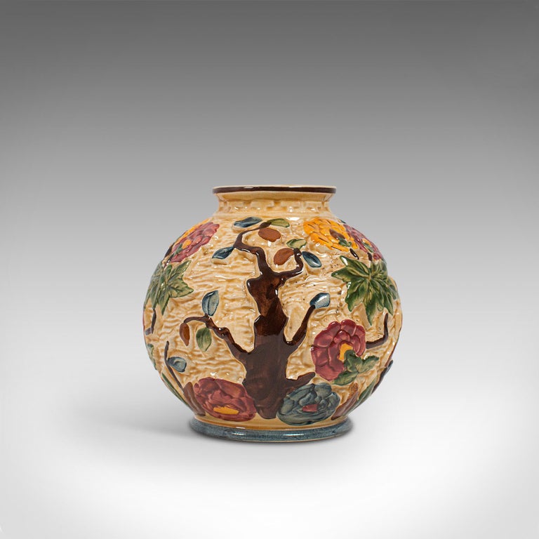 Small Vintage Decorative Vase, English, Ceramic, Baluster Urn, Indian ...