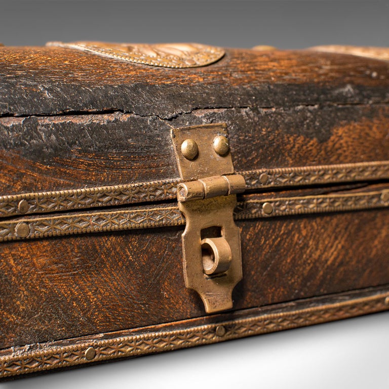 Small Vintage Dome Topped Box, Indian, Desk Tidy, Pen Case, Art Deco ...