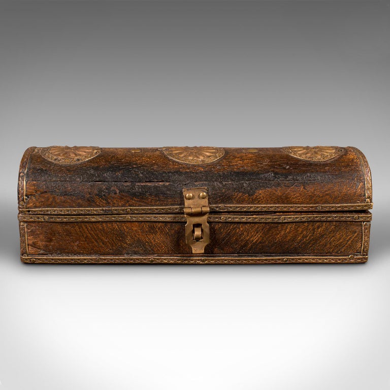 Small Vintage Dome Topped Box, Indian, Desk Tidy, Pen Case, Art Deco ...