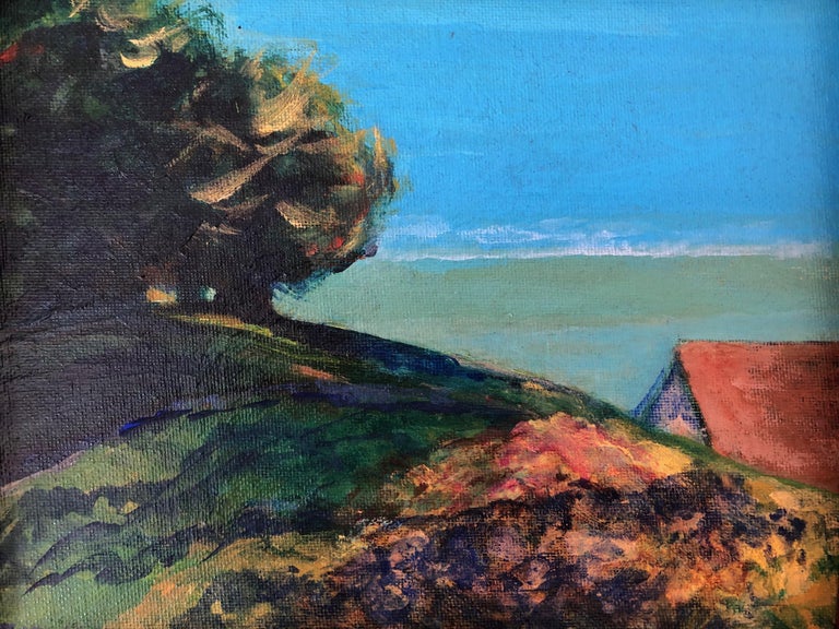 Small Vintage Landscape Oil Painting, Arbor Hill by Mary Thelander at ...