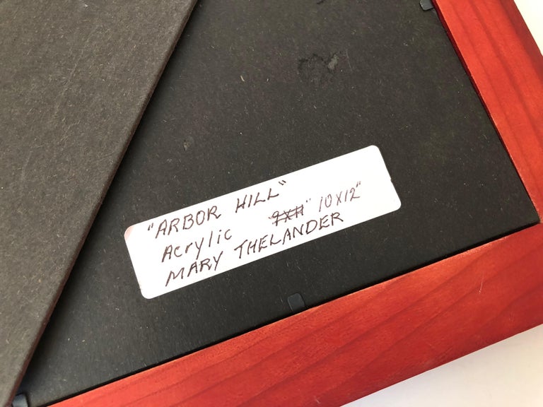 Small Vintage Landscape Oil Painting, Arbor Hill by Mary Thelander at ...