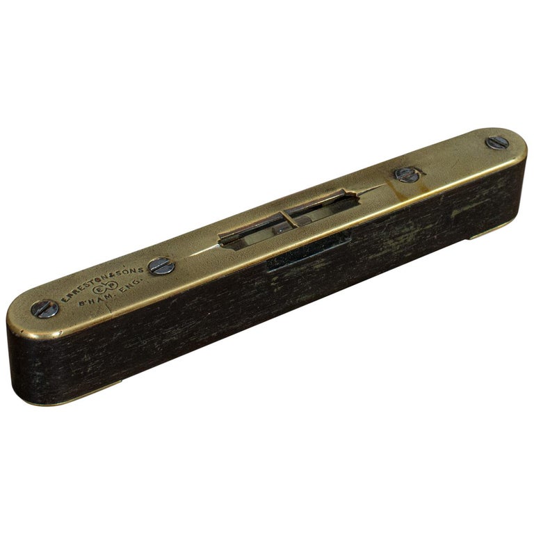 Spirit Level, Englisch, Messing, Instrument, Preston and Sons, Vintage ...