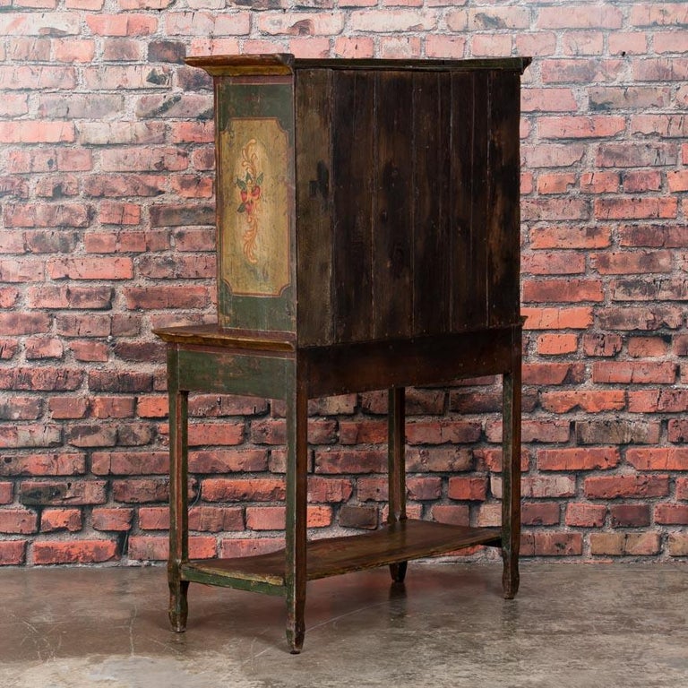 Small Vintage Two-Door Hand Painted Cabinet at 1stDibs | small vintage ...