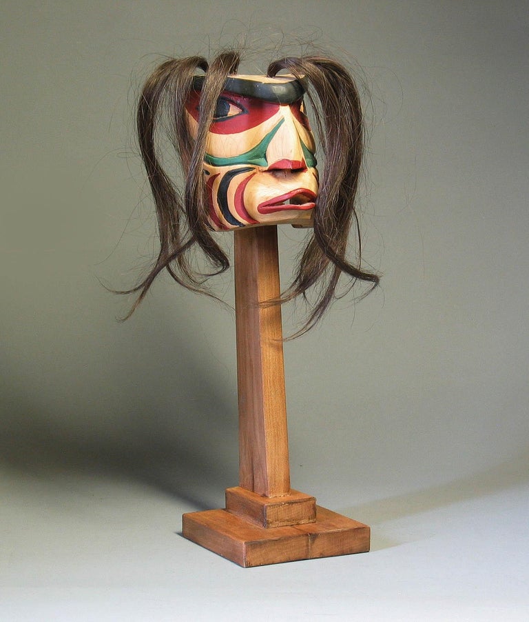 Small Warrior Spirit Mask, Northwest Coast by Charlie Mickey, Nootka ...