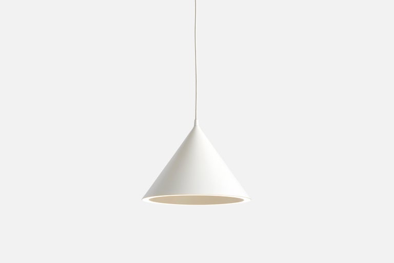 Small White Annular Pendant Lamp by MSDS Studio For Sale at 1stDibs