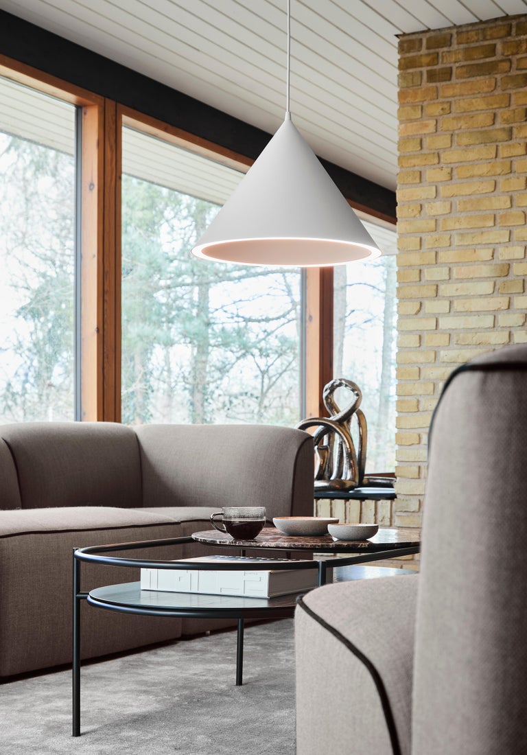 Small White Annular Pendant Lamp by MSDS Studio For Sale at 1stDibs