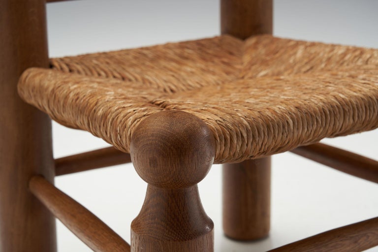 Small Wood and Wicker Chair by a European Cabinetmaker, Europe, Ca ...