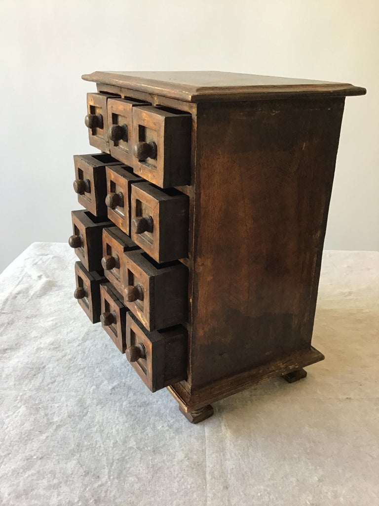 Small Wood Compartment Box at 1stDibs