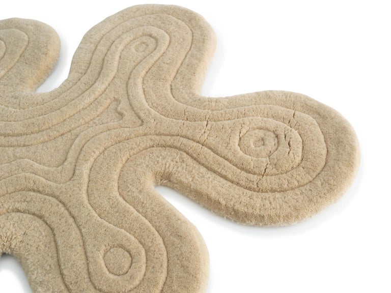 Small Wool Dune Rug Ecru For Sale at 1stDibs