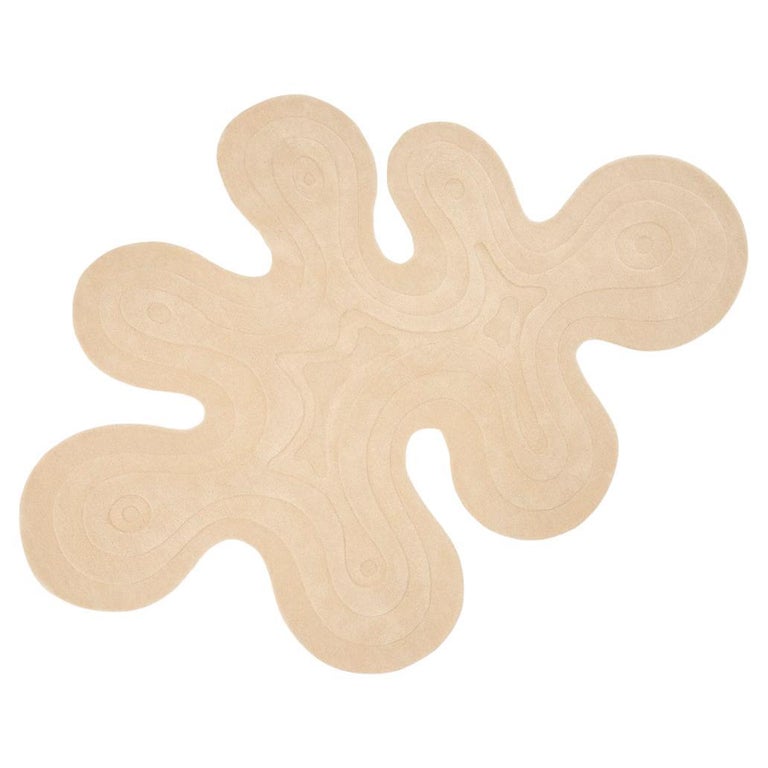 Small Wool Dune Rug Ecru For Sale at 1stDibs