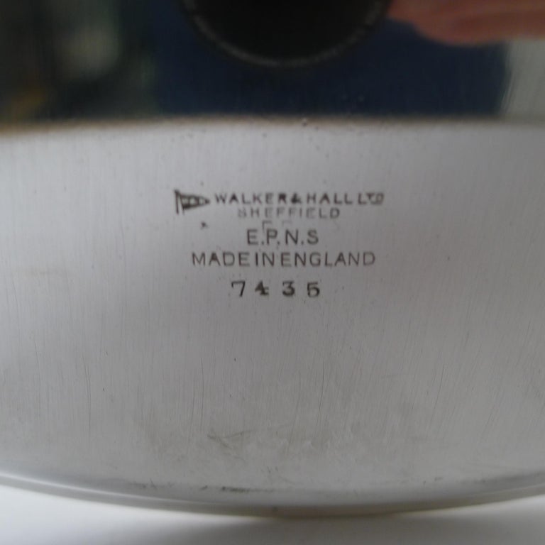 Smart Art Deco Silver Plated Cocktail Tray by Walker and Hall For Sale ...