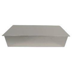 Small Tiffany Midcentury Modern Sterling Silver Box For Sale at 1stDibs