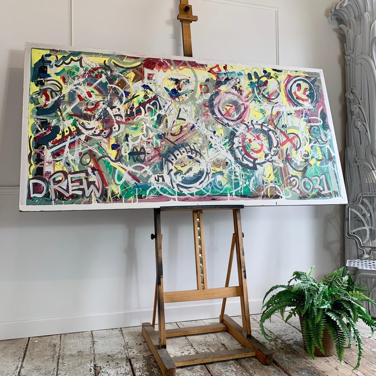 'Smile Through The Chaos', Outsider Artist Drew, 2021 For Sale at 1stDibs