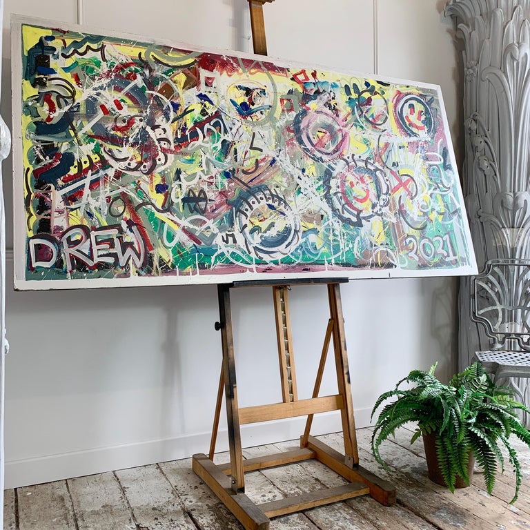 'Smile Through The Chaos', Outsider Artist Drew, 2021 For Sale at 1stDibs