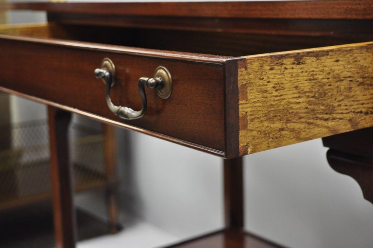 Smith and Watson Solid Mahogany Chippendale Style Flip-Top Server Bar ...