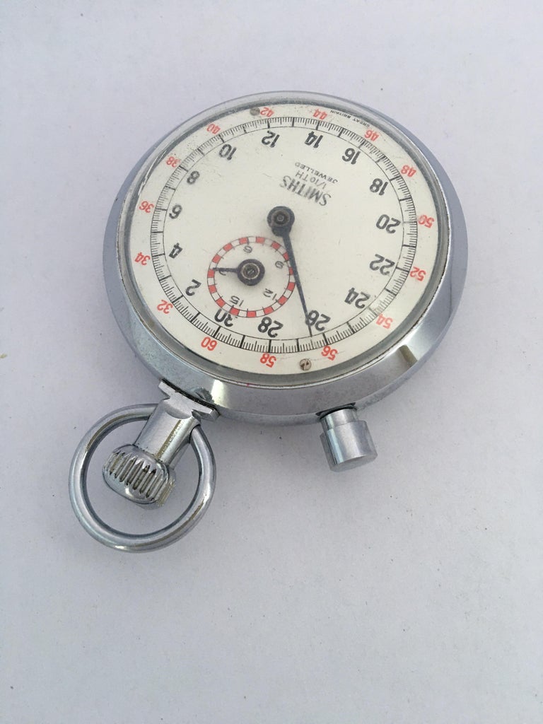 Smiths Sport Timer 1/10 TH Jewelled Stop Watch Handheld Fitness Sports ...