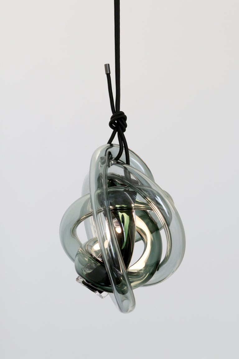 Smoke Wrap Pendant Lamp by Sklo For Sale at 1stDibs