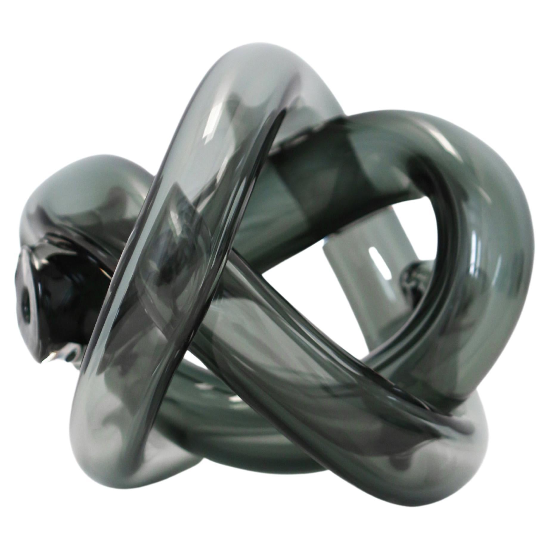Giant Hand Sculpture in Smoke Lucite For Sale at 1stDibs