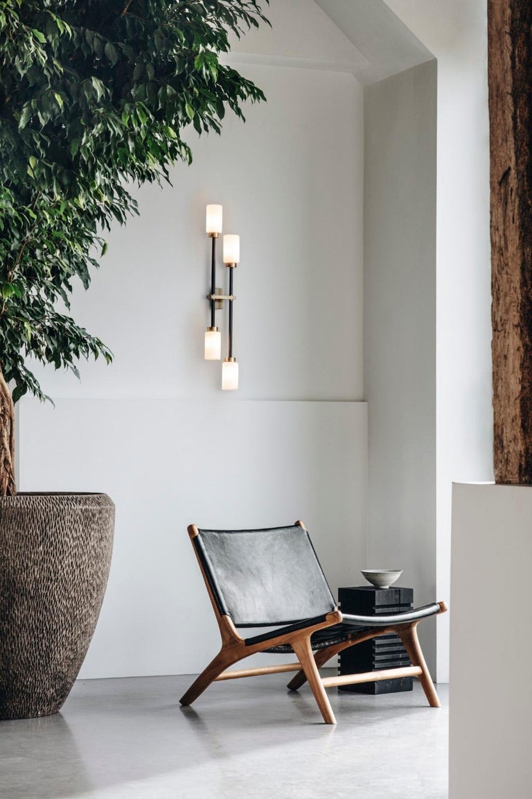 Smoked Farol Double Wall Light by Bert Frank For Sale at 1stDibs