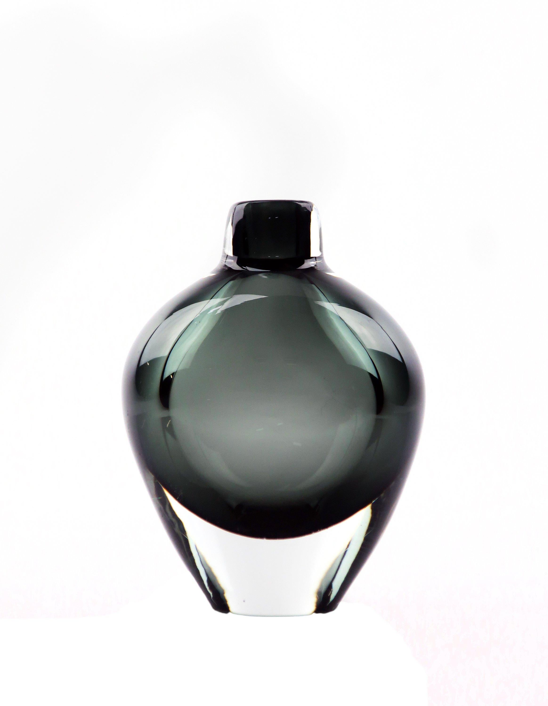 Smoked Glass Vase by Sven Palmquist for Orrefors at 1stDibs