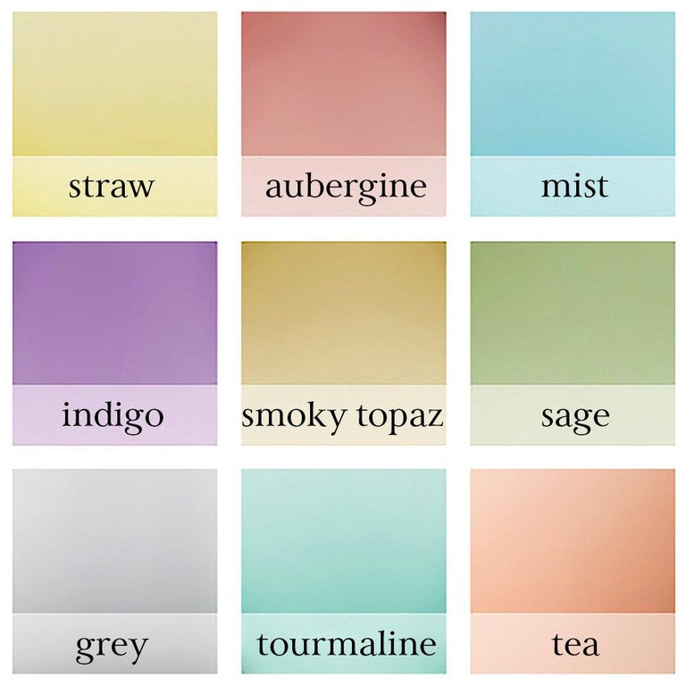 Smoky Colors, Set of Three Custom Vetro Vero Blown Glass Bottles, Made ...