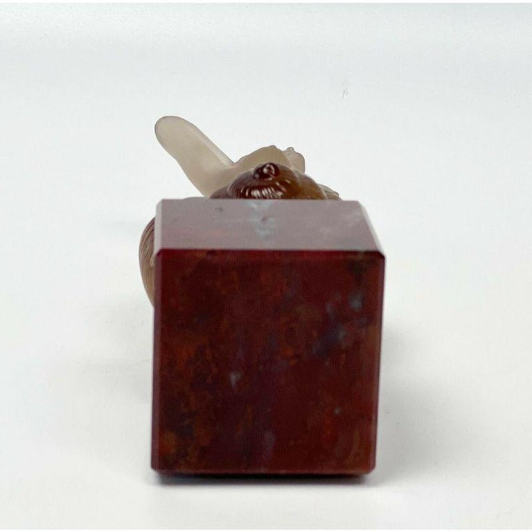 Smoky Quartz &Agate Snail Lady Figurine Manfred Wild Emile Becker Idar ...