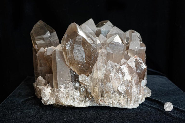 Smoky Quartz Cluster Partially-Polished / Partially Natural For Sale at ...