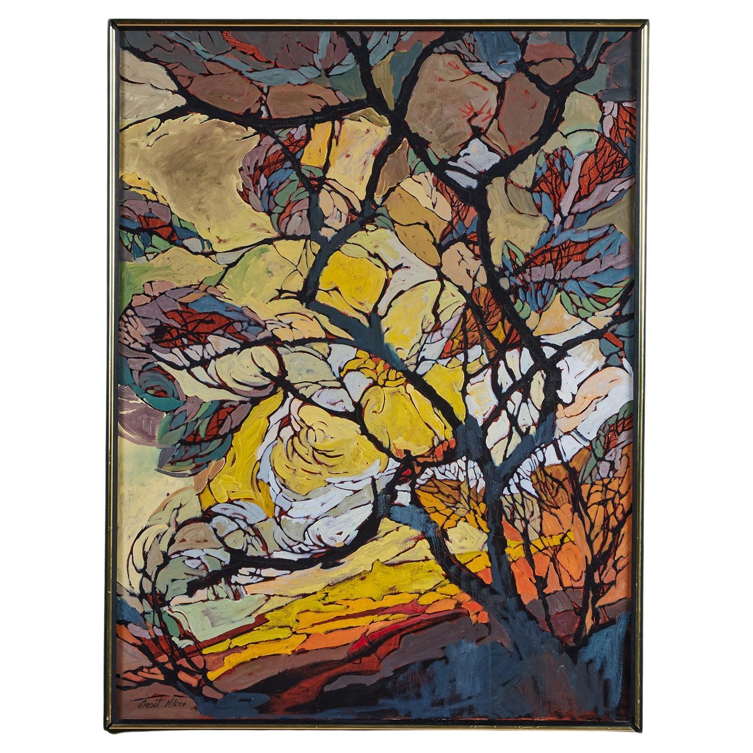 Smoot Nielsen Autumnal Branches Oil Painting For Sale at 1stDibs