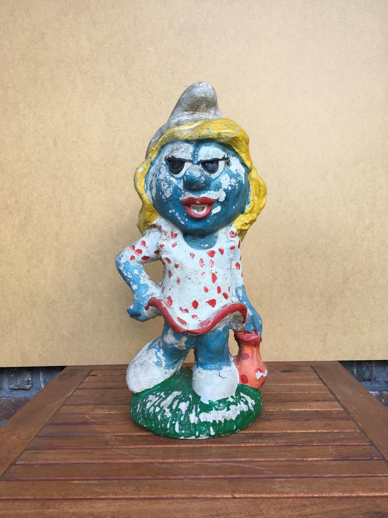 Smurfette, Smurfs Vintage Garden Statue For Sale at 1stDibs | smurf ...
