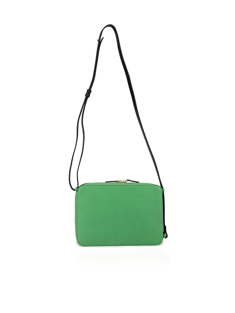 Smythson Women's Green Leather Crossbody Bag For Sale at 1stDibs