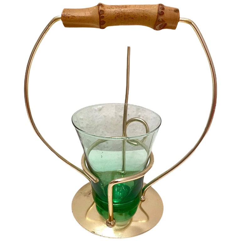 Snack-Halter, Salzstreuer mit Brezel, Vintage, farbenfrohes Glas ...