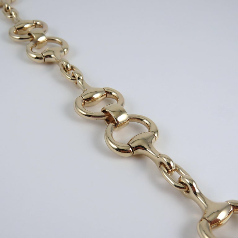 Snaffle Bit Bracelet 9k Yellow Gold For Sale at 1stDibs